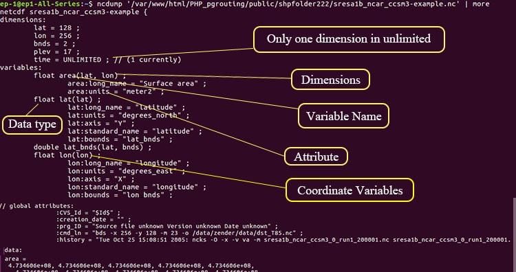 NetCDF Multidimensional data NetCDF Multidimensional data