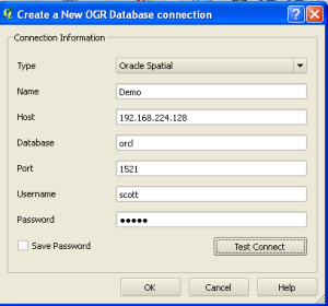 Connect QGIS to oracle spatial - Quantum GIS