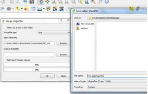 Merge more than two Shapefile in QGIS