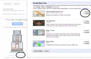 Measure Straight line distance in Google Map