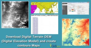Download Digital Terrain DEM (Digital Elevation Model) and create ...