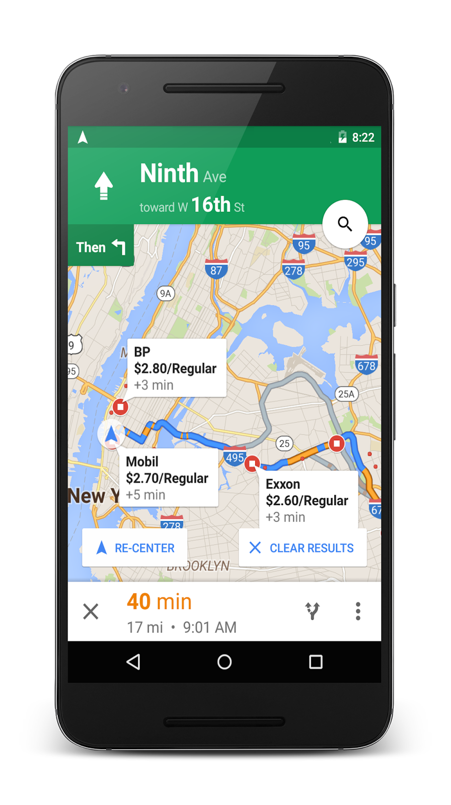 Google Map Track Near By Gas Station And Current Prices Android And