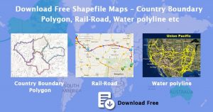 Download Free Shapefile Maps - Country Boundary Polygon, Rail-Road ...