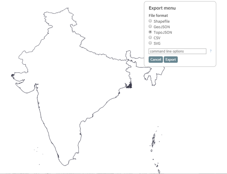 Convert Shapefile to TopoJSON