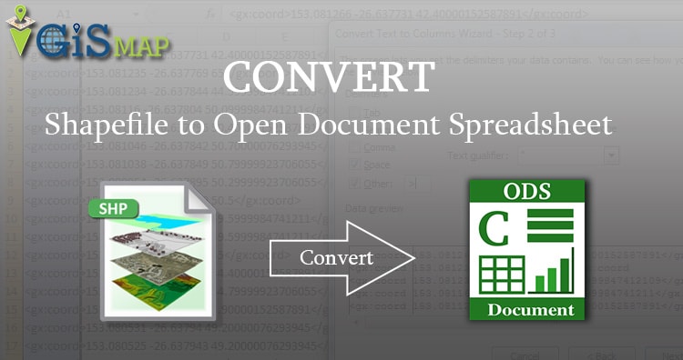 Shp to ODS - Convert Shapefile to Open Document Spreadsheet