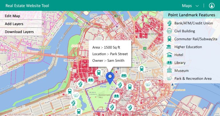 Interactive Real Estate Web/App Development – Cost, Time - GIS Tool