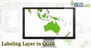 How to do layer labeling in QGIS 3.2.1 - use and change label