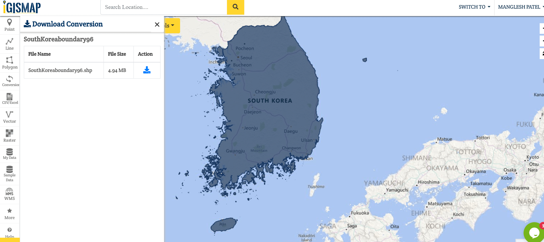 KML to Shapefile - Conversion