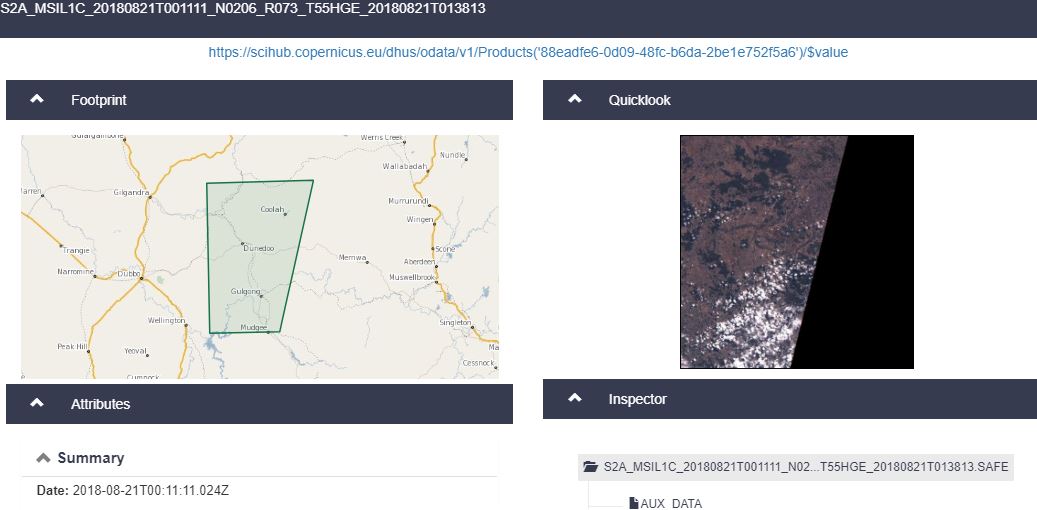 Download free satellite image from sentinel - Remote Sensing