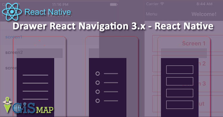 Drawer React Navigation 3.x - react native Drawer React Navigation 3.x - react native