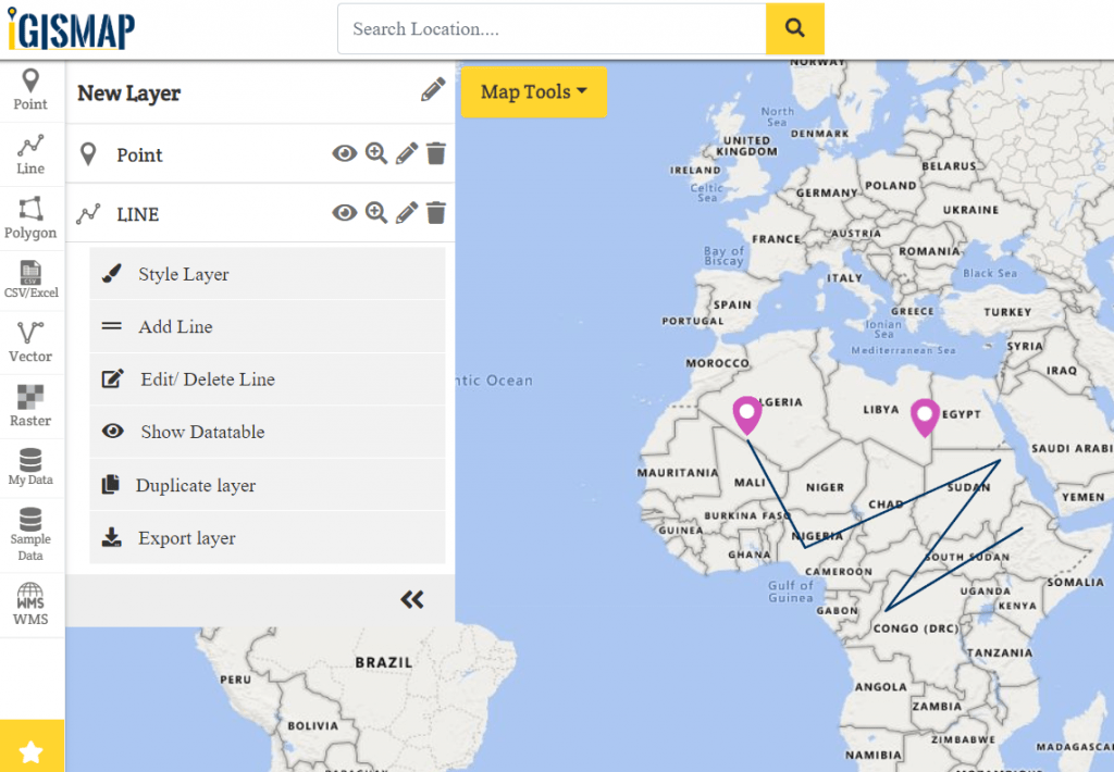 Create Map Layer - Point, Polygon, Multiline Create Map Layer - Point, Polygon, Multiline