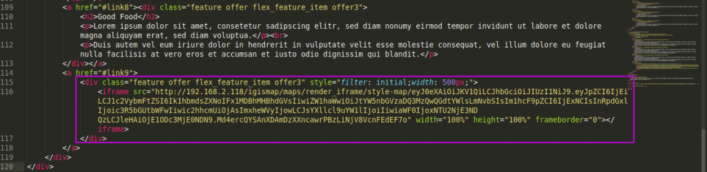Quick Embed Customized Map on website