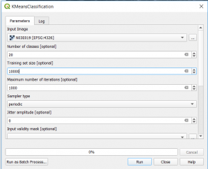 QGIS Tutorial: Unsupervised classification using KMeansClassification