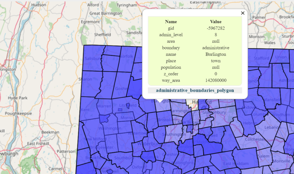 United States Connecticut Gis Data Shapefile Kml Csv Geojson 