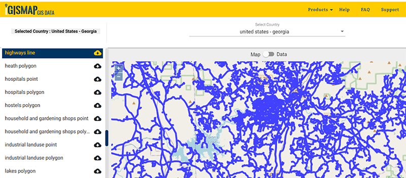 United States - Georgia Gis Data- shapefile, boundary, Counties ...