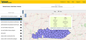 Download Kentucky State GIS Maps - Boundary, Counties, Rail, highway