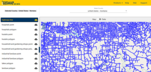 Download Montana State Gis Data - County, rail, highway shapefile