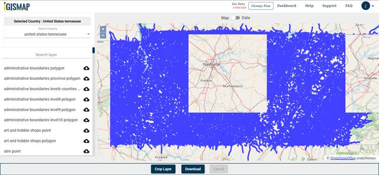Download Tennessee State GIS Maps – Boundary, Counties, Rail, highway