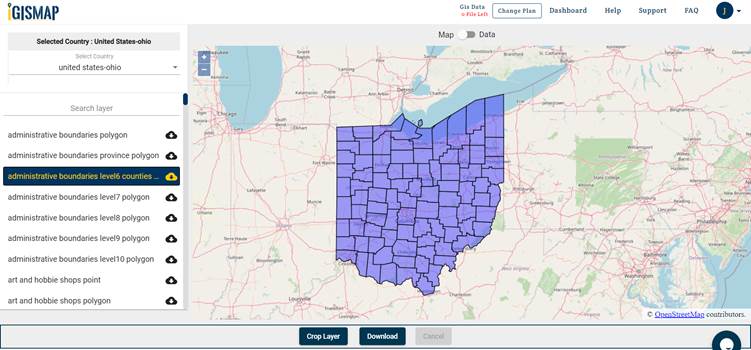 Download Oklahoma State GIS Maps – Boundary, Counties, Rail, highway