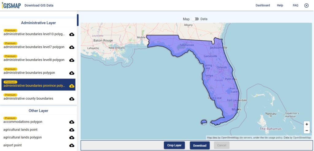 Florida GIS Data - shapefile, administrative boundary, polygon, county ...