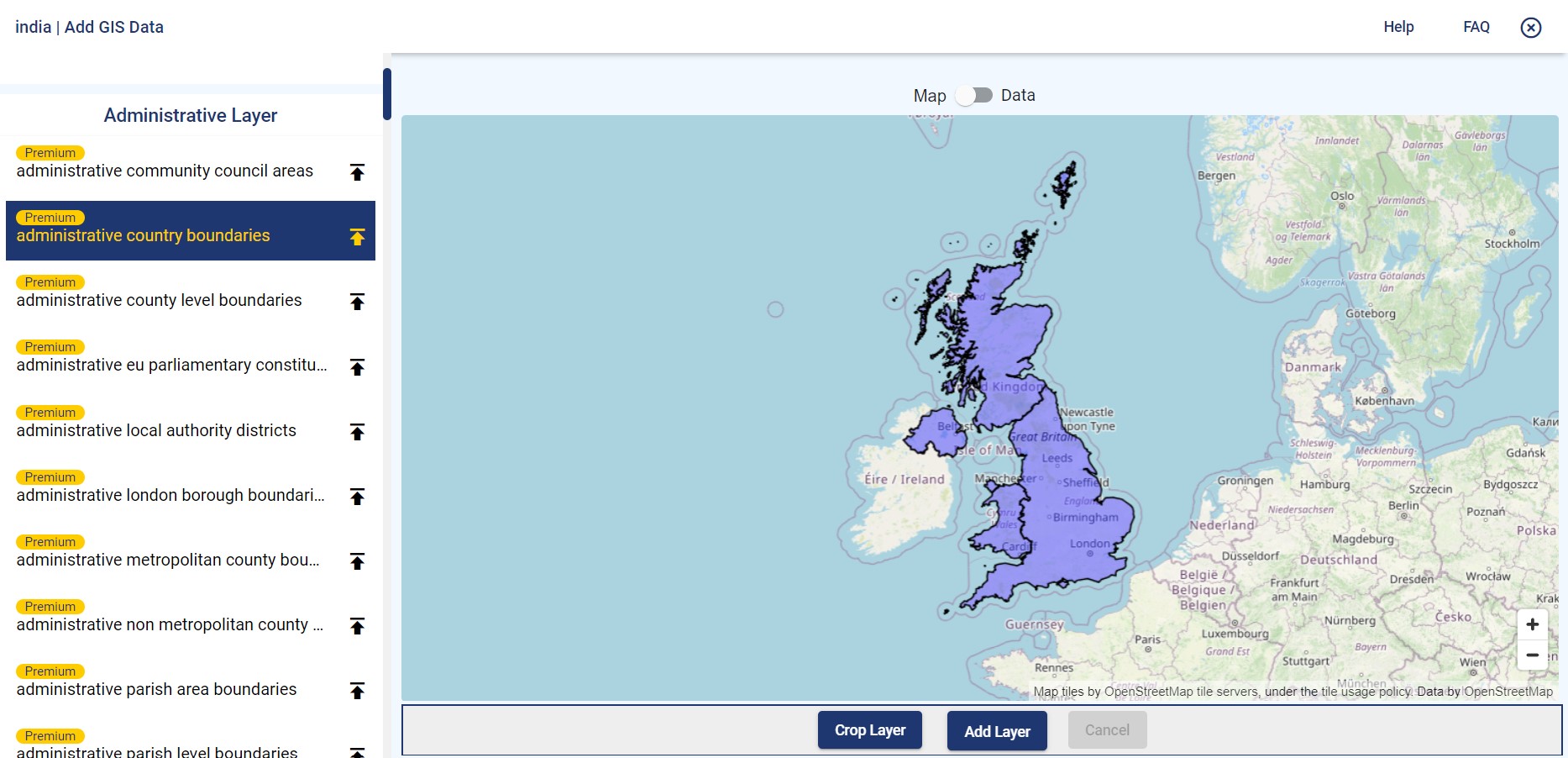 Download United Kingdom Administrative Boundary Shapefiles - Countries ...