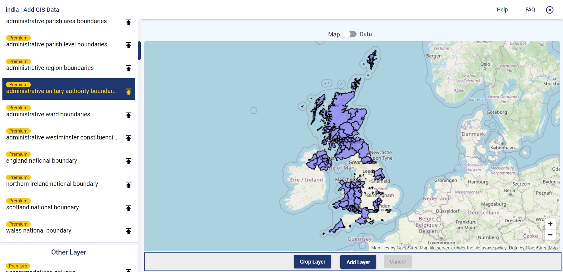 Download United Kingdom Administrative Boundary Shapefiles - Countries ...