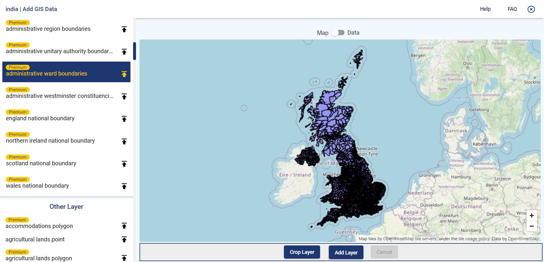Download United Kingdom Administrative Boundary Shapefiles - Countries ...