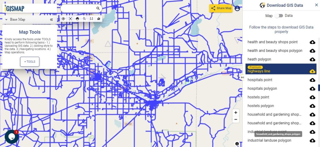Colorado GIS data - Shapefile, Administrative boundary, polygon, county ...