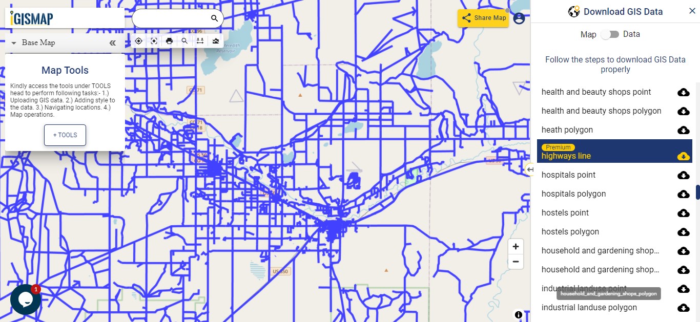 Colorado GIS data - Shapefile, Administrative boundary, polygon, county ...