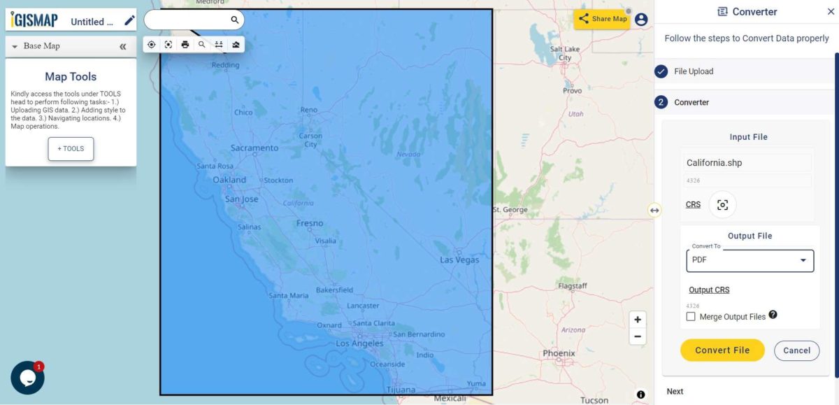 Convert Shapefile to PDF