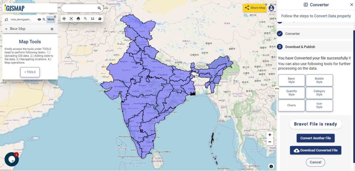 Convert Shapefile to TopoJSON Convert Shapefile to TopoJSON