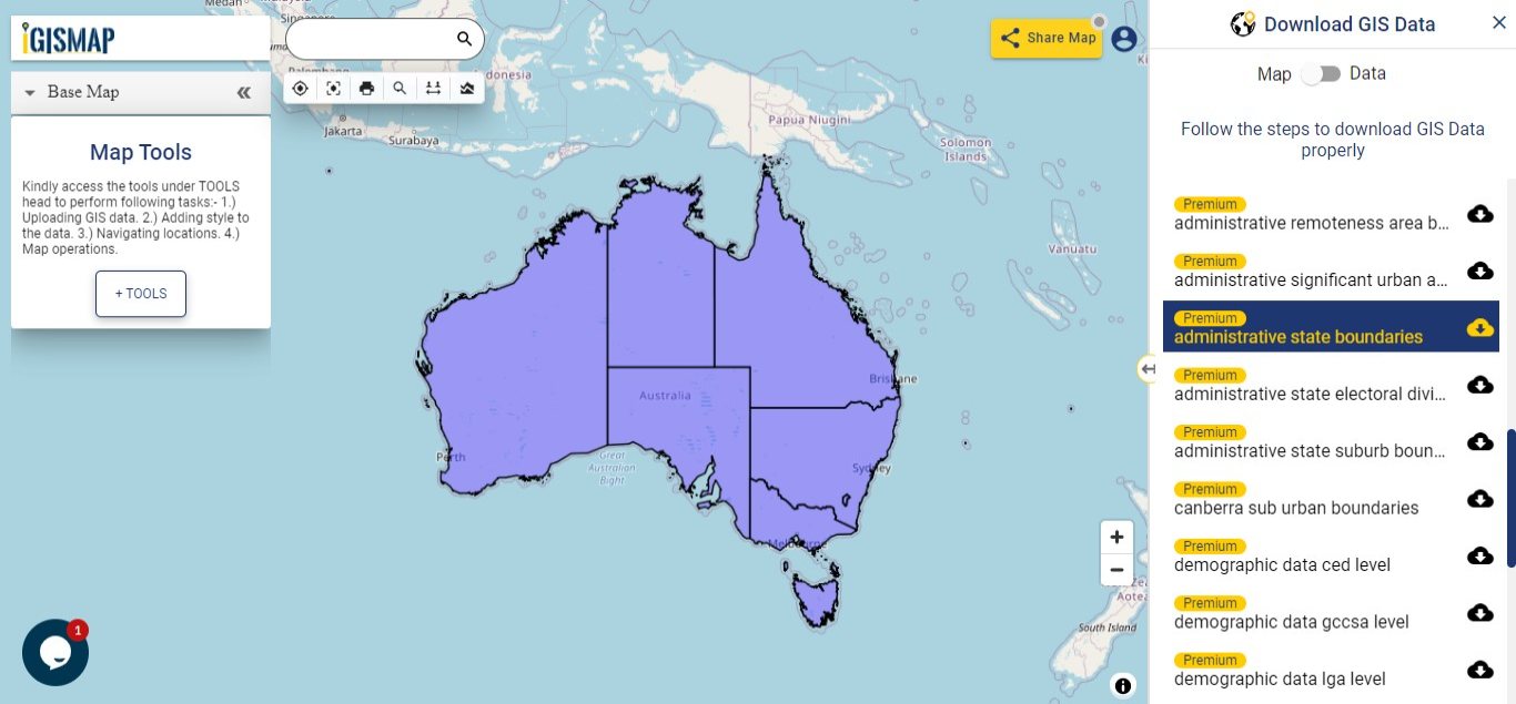 Download Australia Administrative Boundary Shapefiles - States, Local ...