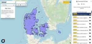 Download Denmark Administrative Boundary Shapefiles - Regions ...