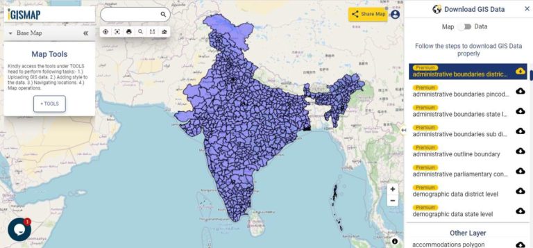 Download India Administrative Boundary Shapefiles - States, Districts ...