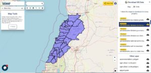 Download Lebanon Administrative Boundary Shapefiles - Governorates ...