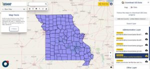 Download Missouri GIS Data Maps State, County- Shapefile, Rail, highway ...