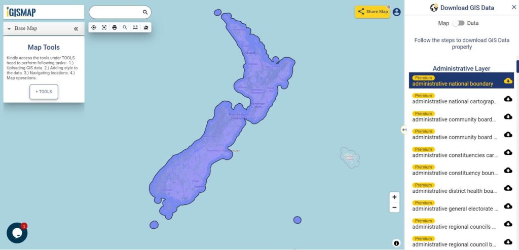 Download New Zealand Administrative Boundary Shapefiles - Regional ...