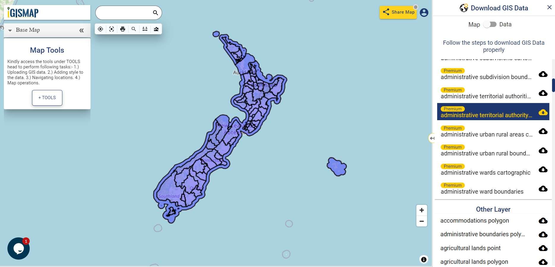 Download New Zealand Administrative Boundary Shapefiles - Regional ...