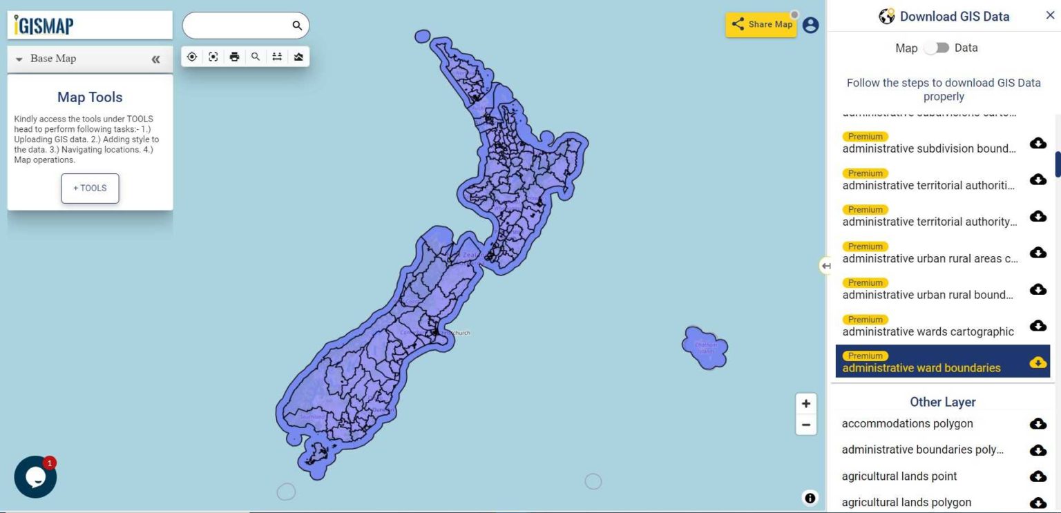 Download New Zealand Administrative Boundary Shapefiles - Regional ...