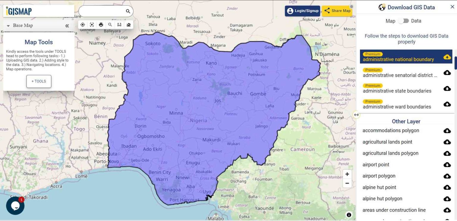 Download Nigeria Administrative Boundary Shapefiles - States, Local ...