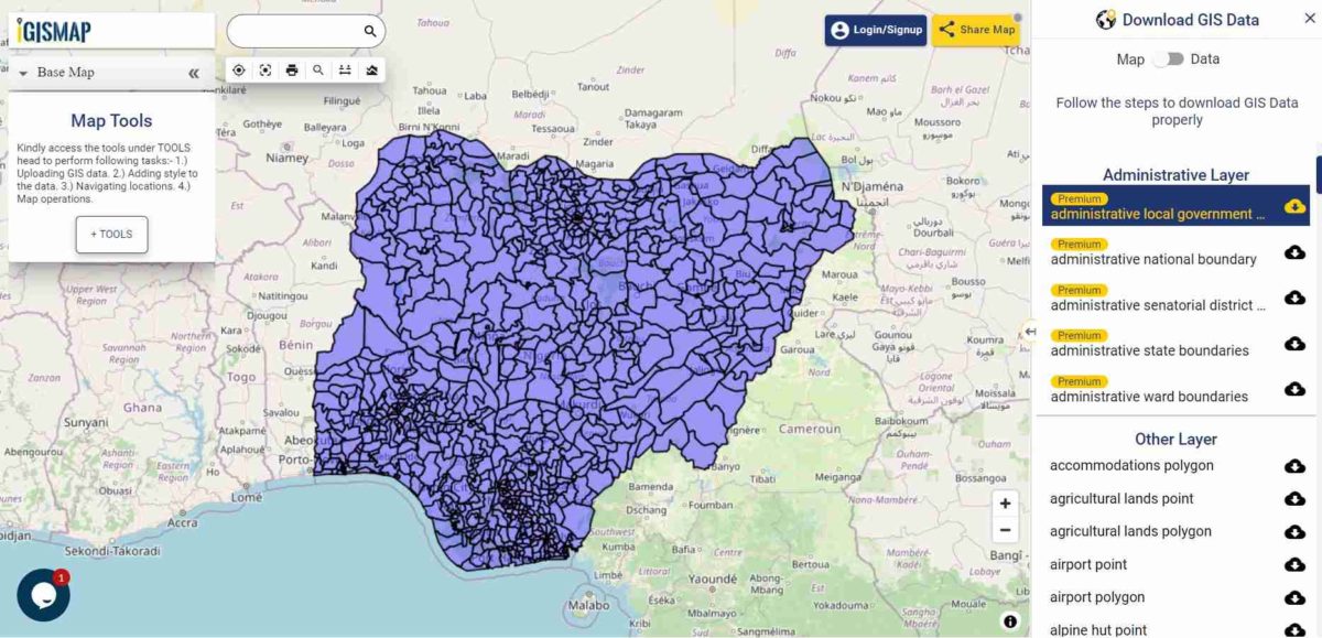 Download Nigeria Administrative Boundary Shapefiles - States, Local ...