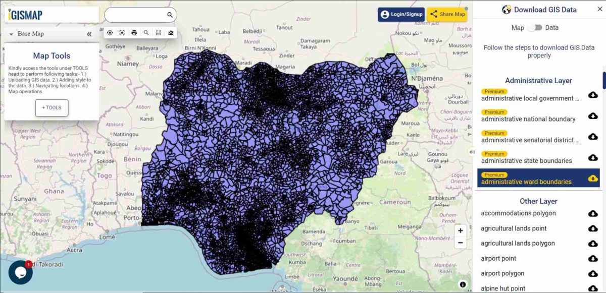 Download Nigeria Administrative Boundary Shapefiles - States, Local ...