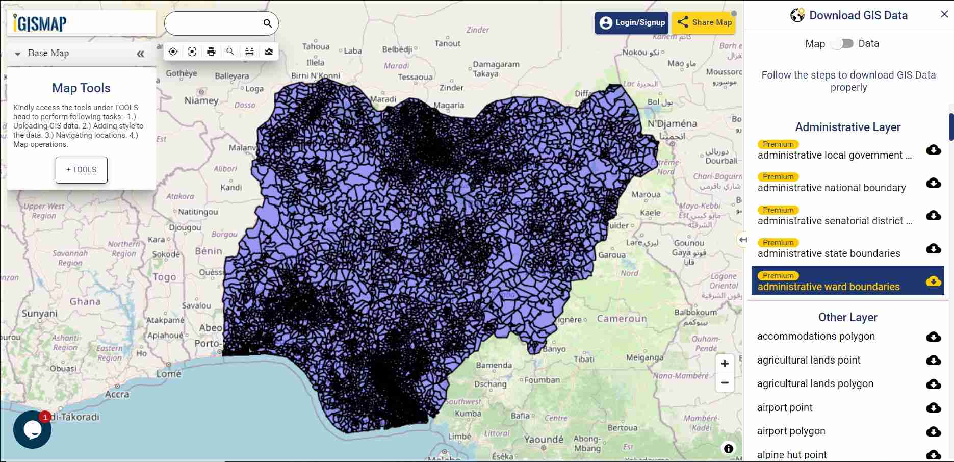 Download Nigeria Administrative Boundary Shapefiles - States, Local ...