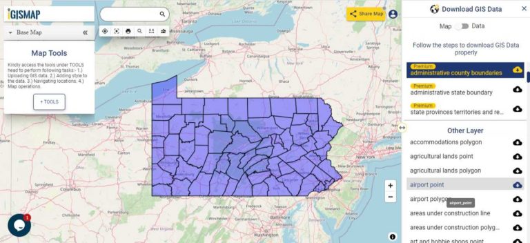 Download Oklahoma State GIS Maps – Boundary, Counties, Rail, highway