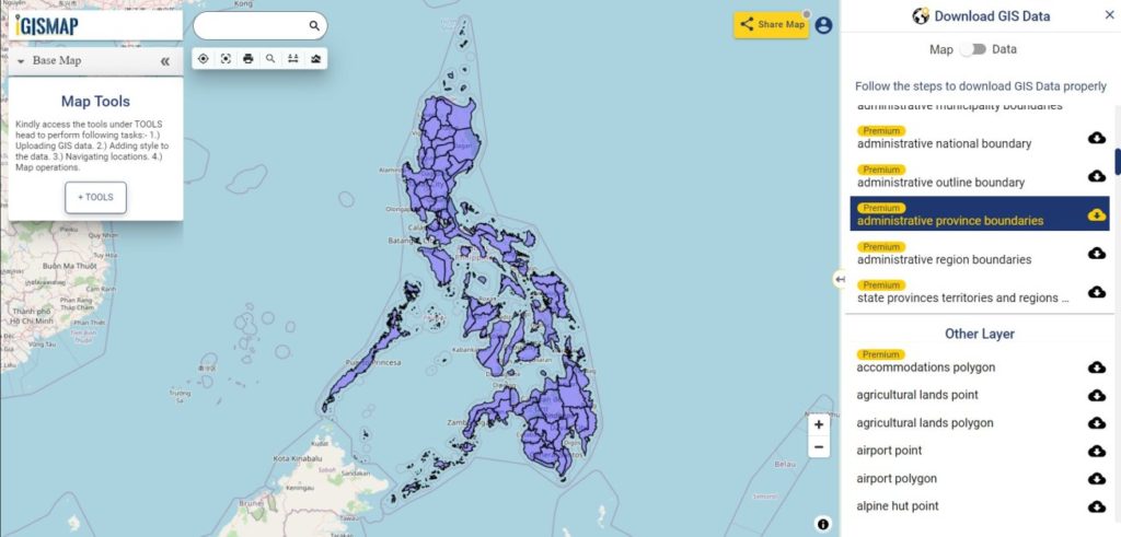 Download Philippines Administrative Boundary Shapefiles - Regions ...