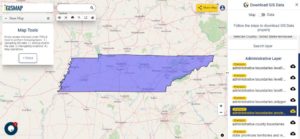 Download Tennessee State GIS Maps – Boundary, Counties, Rail, highway