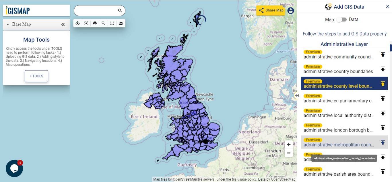 Download United Kingdom Administrative Boundary Shapefiles - Countries ...