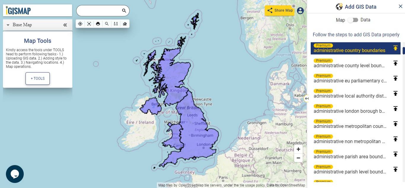 Download United Kingdom Administrative Boundary Shapefiles - Countries ...