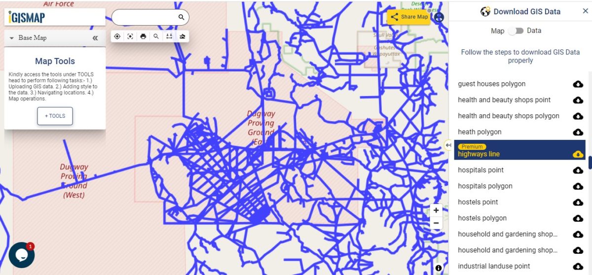 Download Utah State GIS Maps – Boundary, Counties, Rail, highway