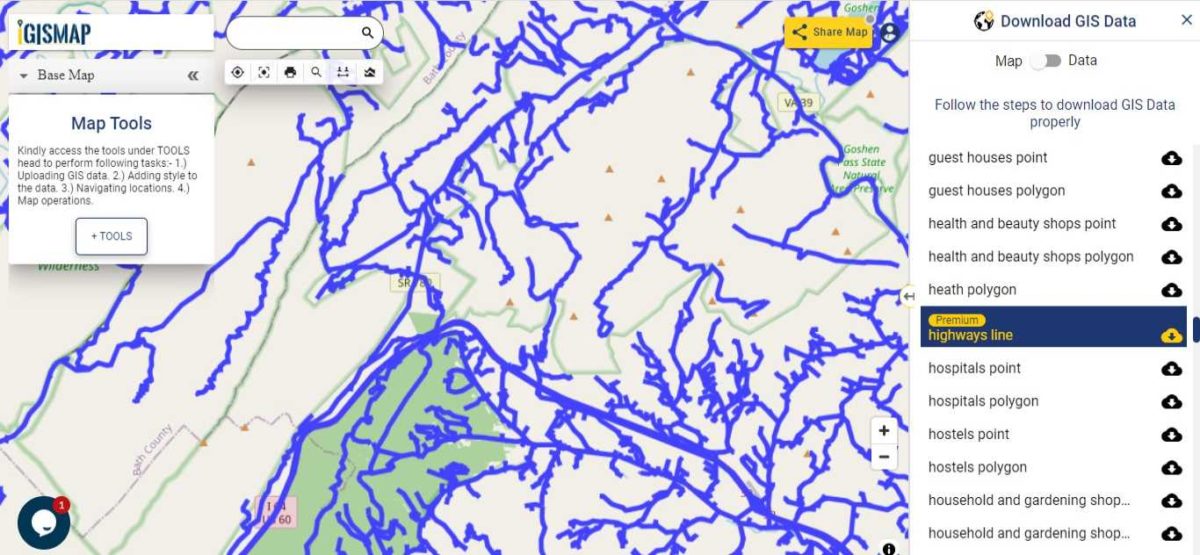 Download Virginia State GIS Maps – Boundary, Counties, Rail, highway